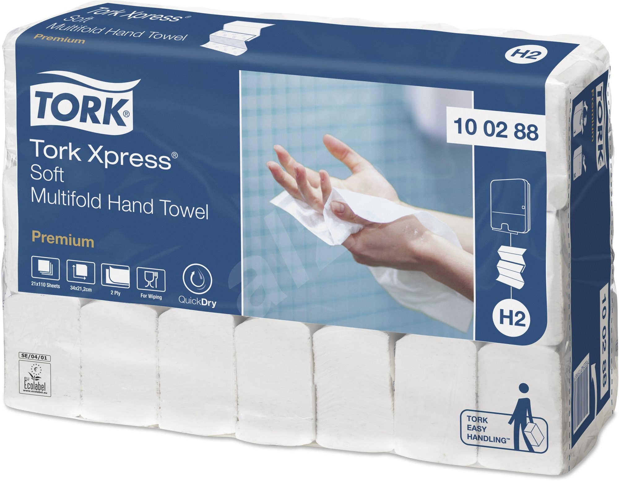TORK Xpress Soft Multifold Premium H2 - Papierové utierky do zásobníka ...