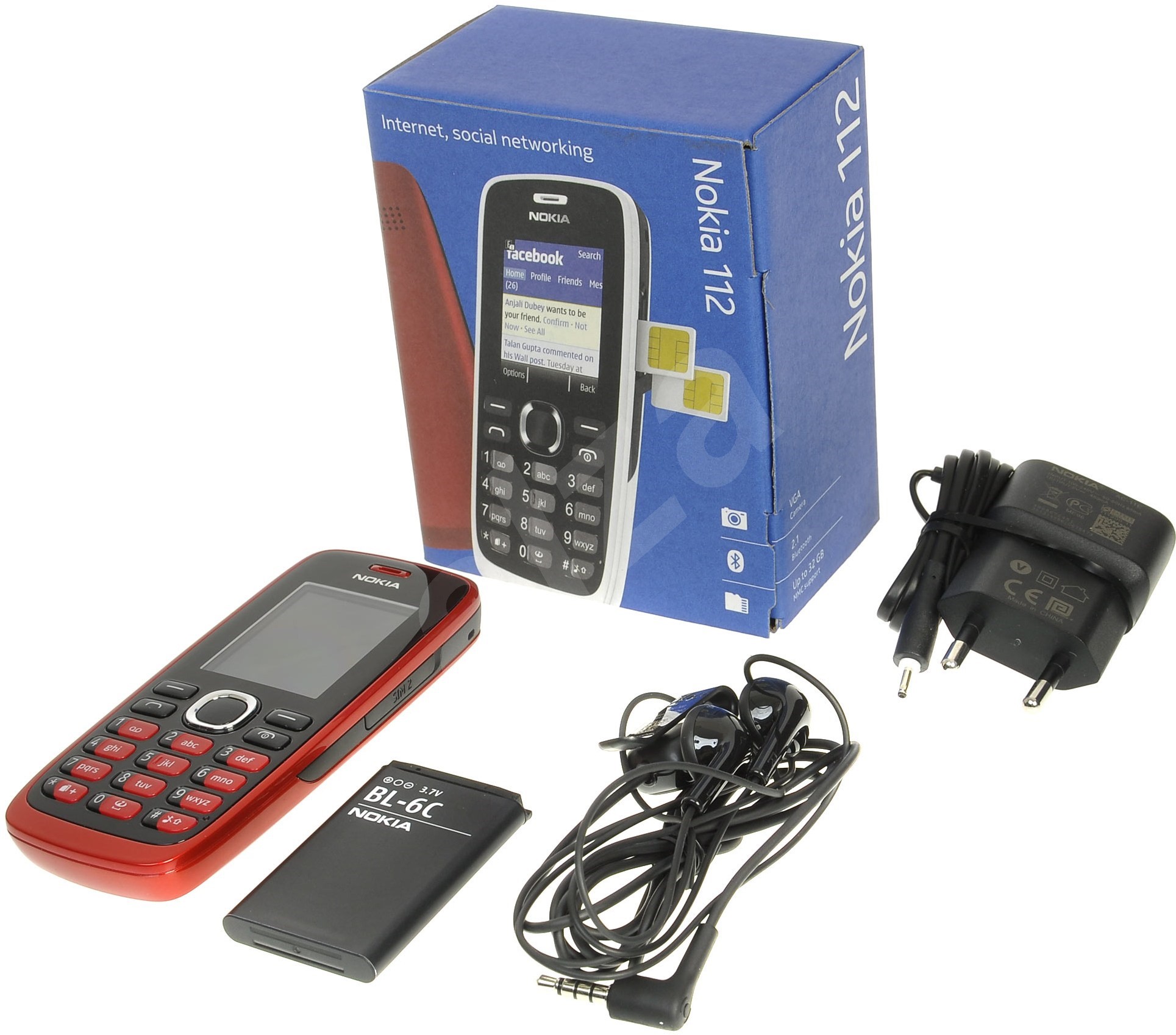 Nokia 112 (Dual SIM) Red - Mobilní telefon | Alza.sk