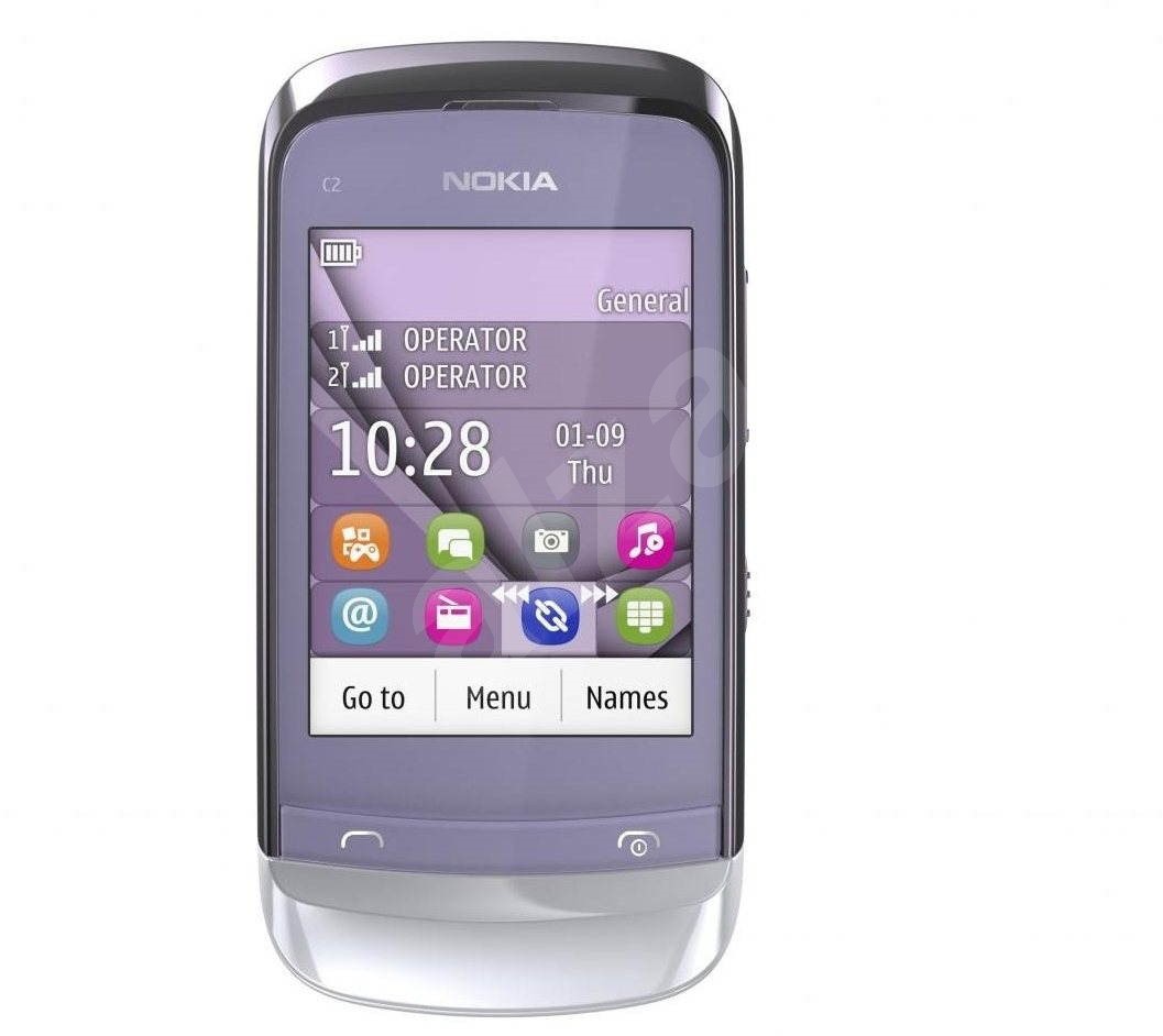 Nokia C2-06 Dual SIM Touch and Type Lilac - Mobilný telefón | Alza.sk