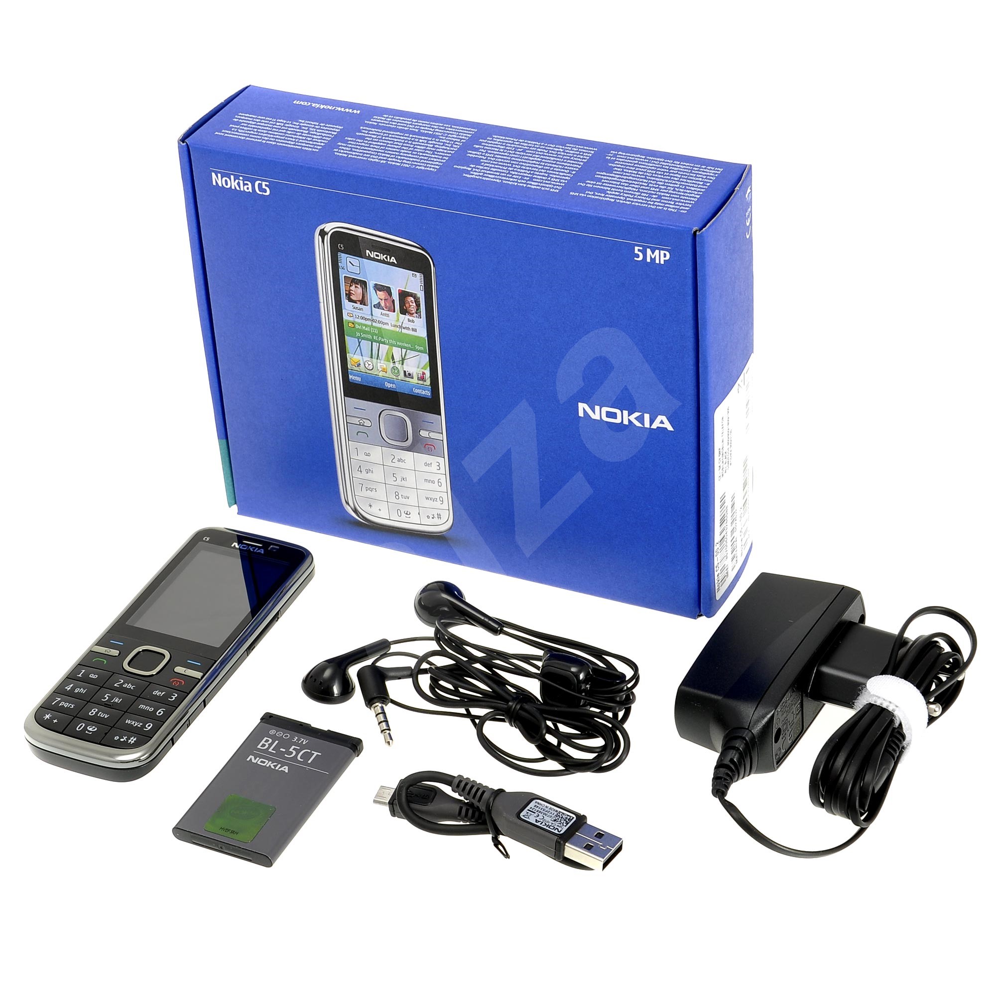 Nokia C5-00 5MP All Black - Mobilní telefon | Alza.sk