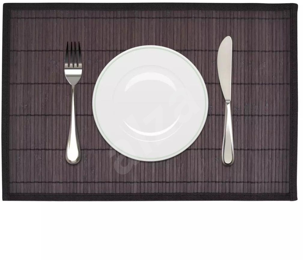 6 ks bambusové prestieranie 30 × 45 cm tmavo hnedé - Prestieranie | Alza.sk
