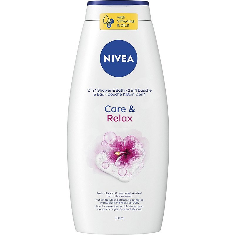 NIVEA Care & Relax, Shower & Bath 750 ml - Sprchový gél | Trendy