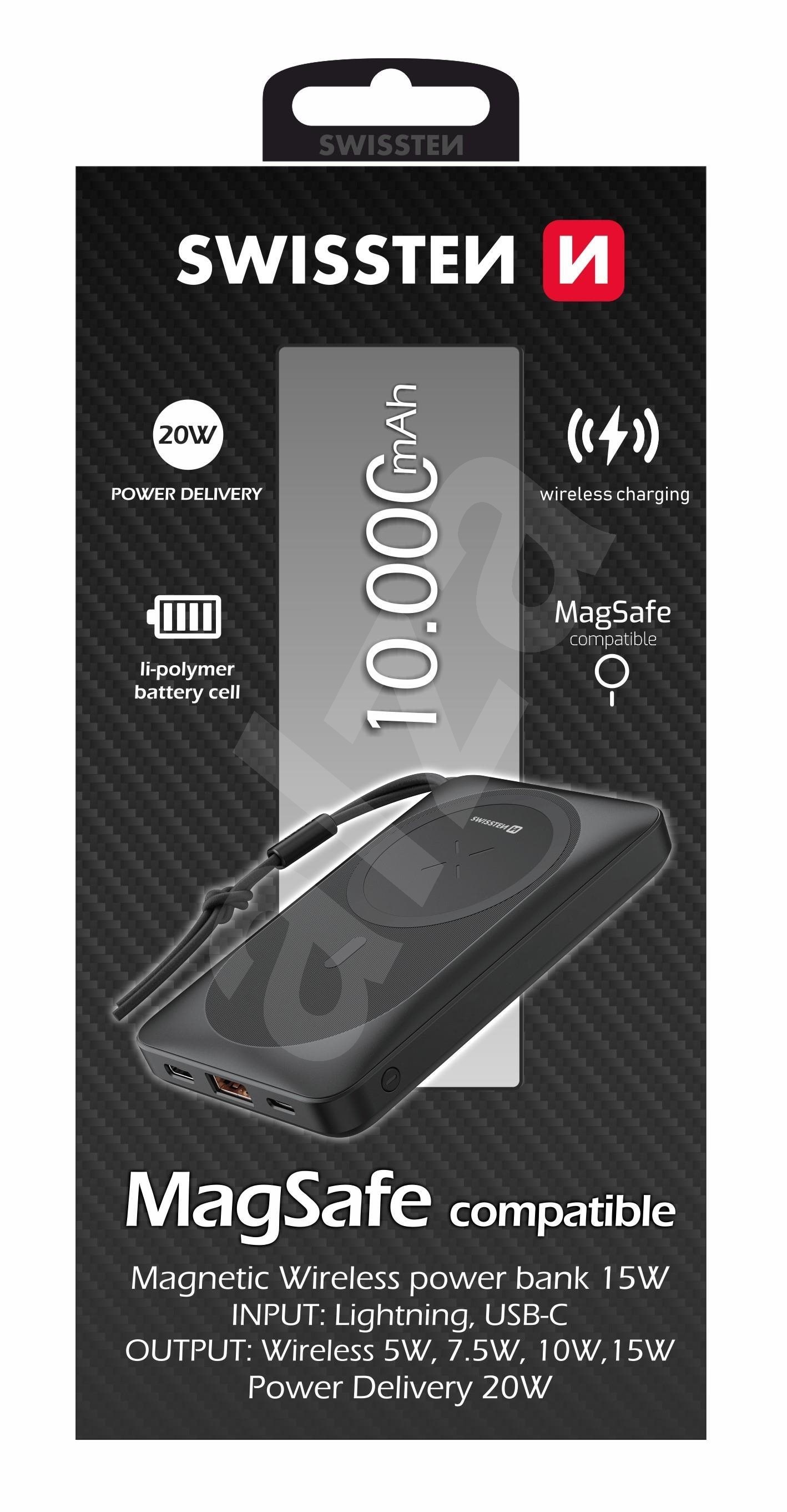 Swissten Power Bank (MagSafe compatible) 10000 mAh - Powerbank | Alza.sk