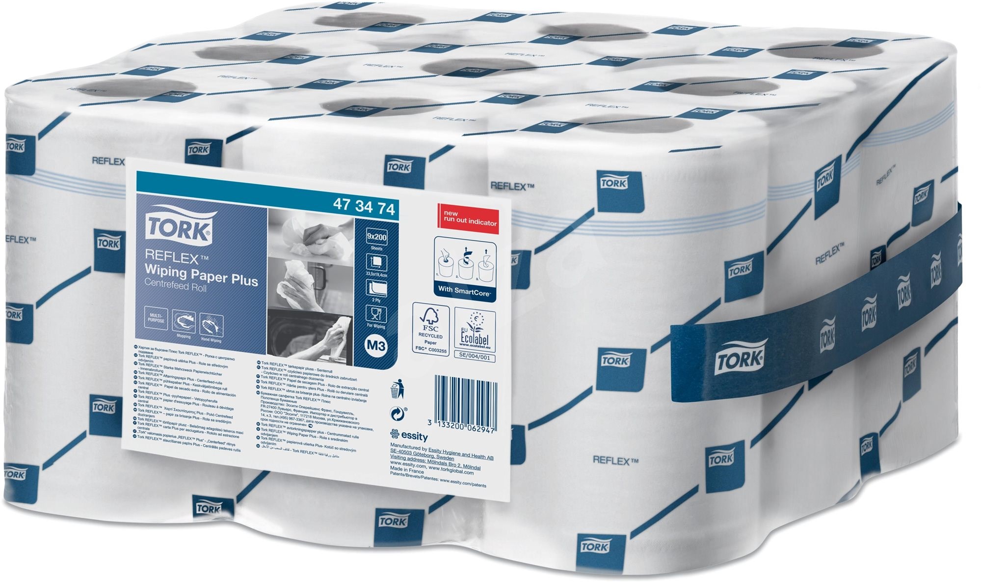 TORK Reflex Mini M3 2-vrstvové, 9 roliek - Papierové utierky do ...