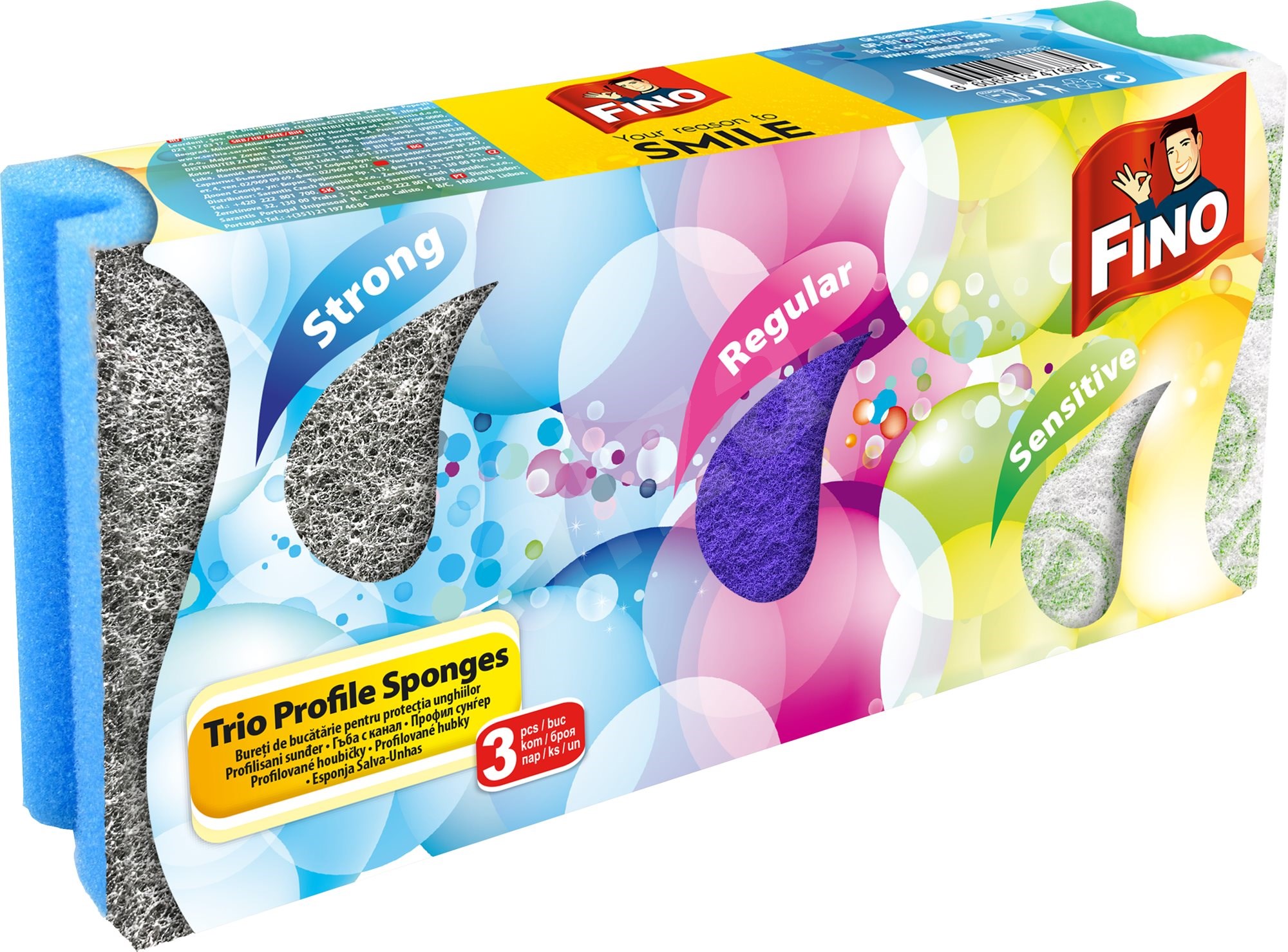 FINO Farebné hubky profilované 3 ks - Hubka na riad | Alza.sk