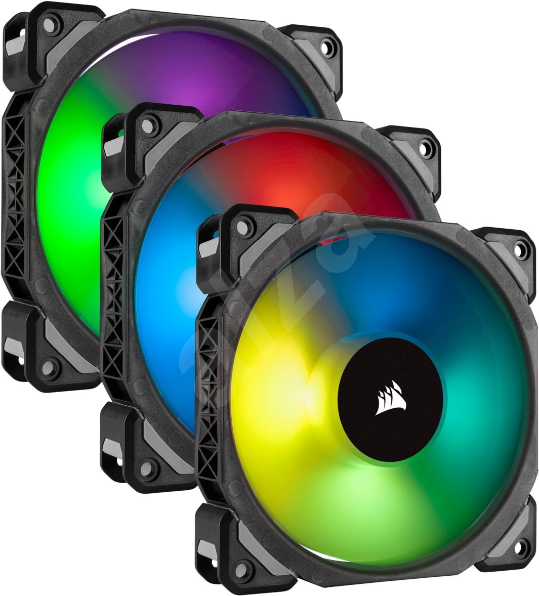 Corsair ML Pro RGB 120 mm Three Fan Kit High Static Pressure PWM ...