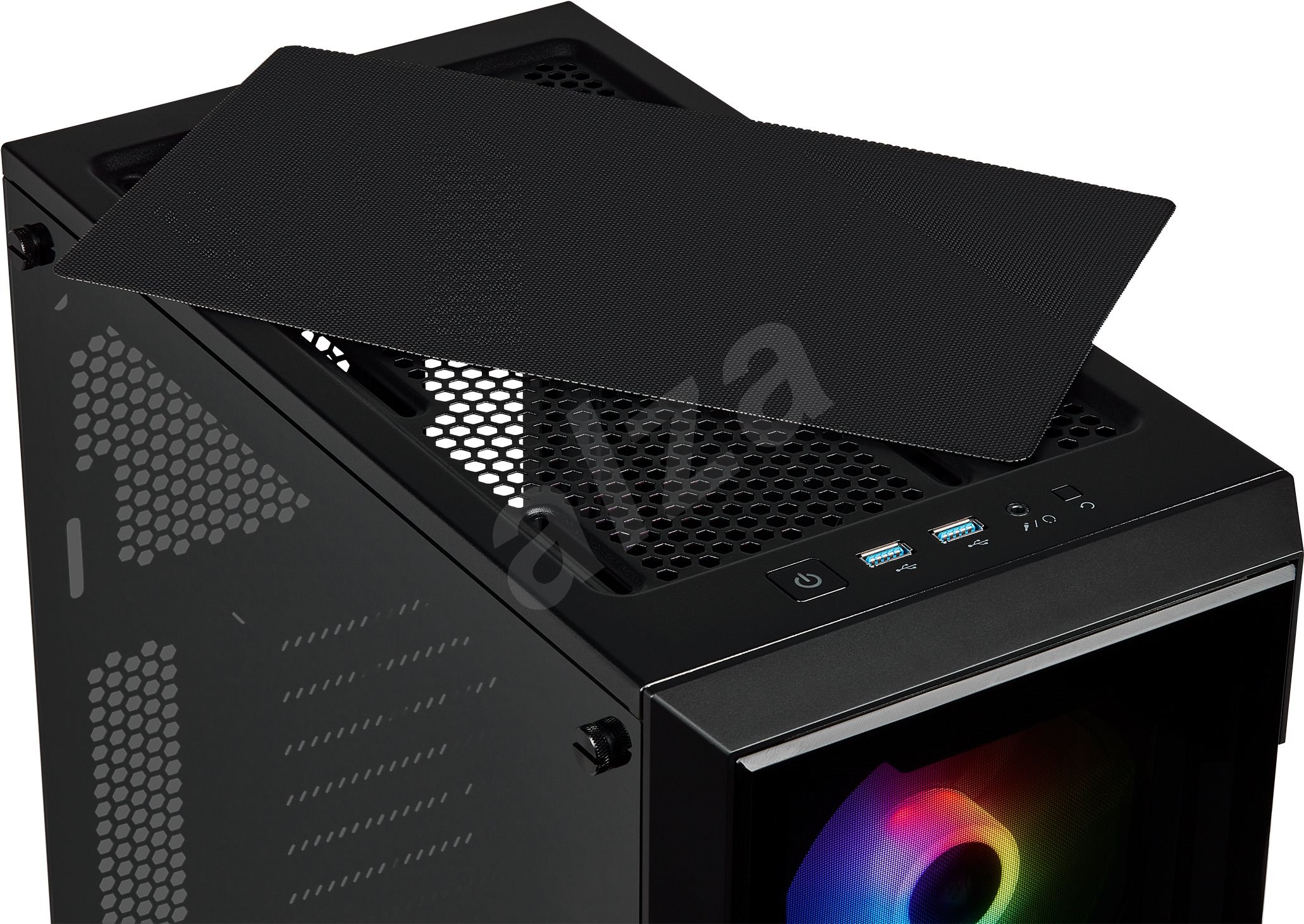 Corsair iCUE 220T RGB Tempered Front Glass čierna - PC skrinka | Alza.sk