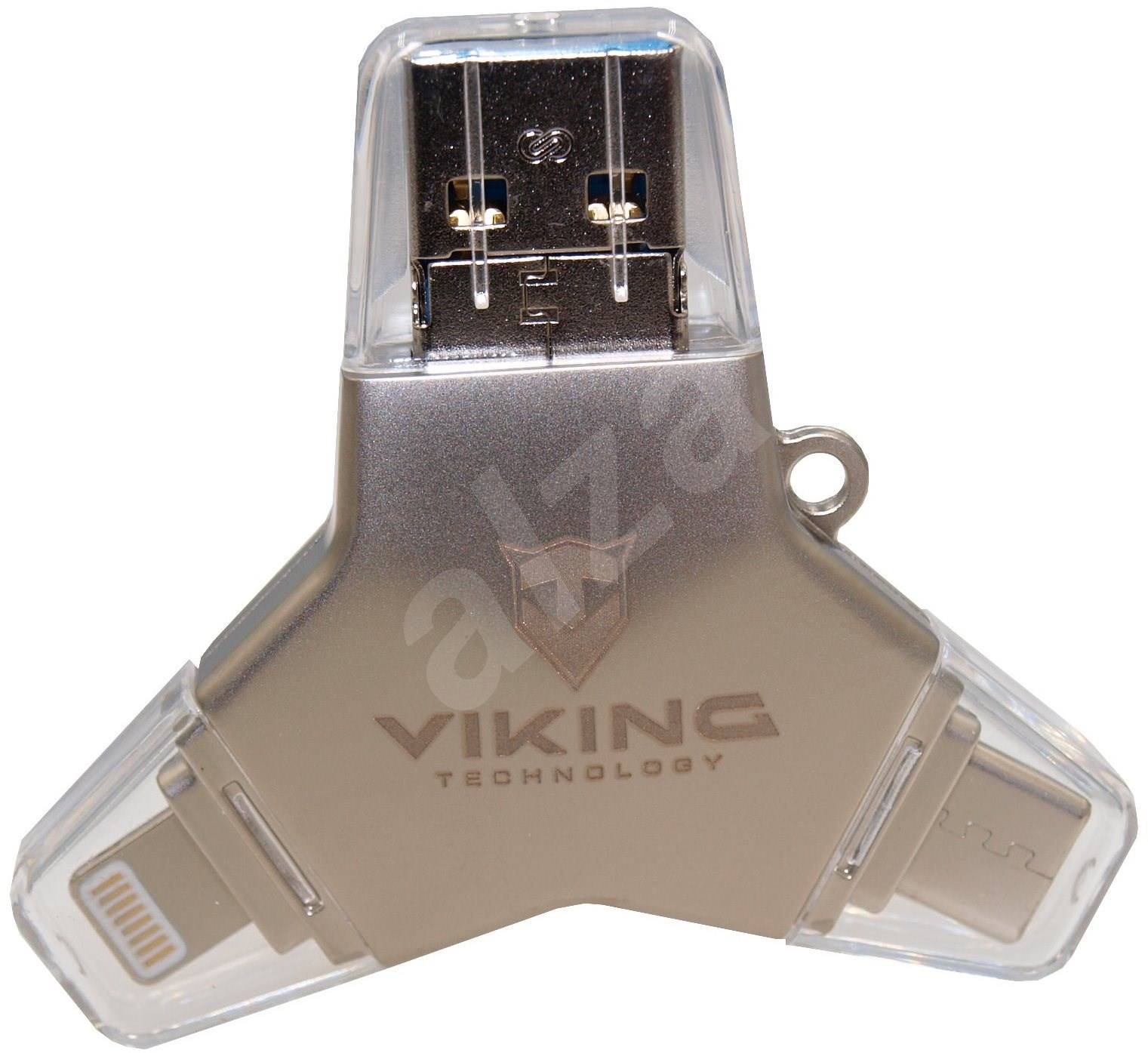 Viking USB Flash disk 3.0 4 v 1 64 GB strieborný - USB kľúč | Alza.sk