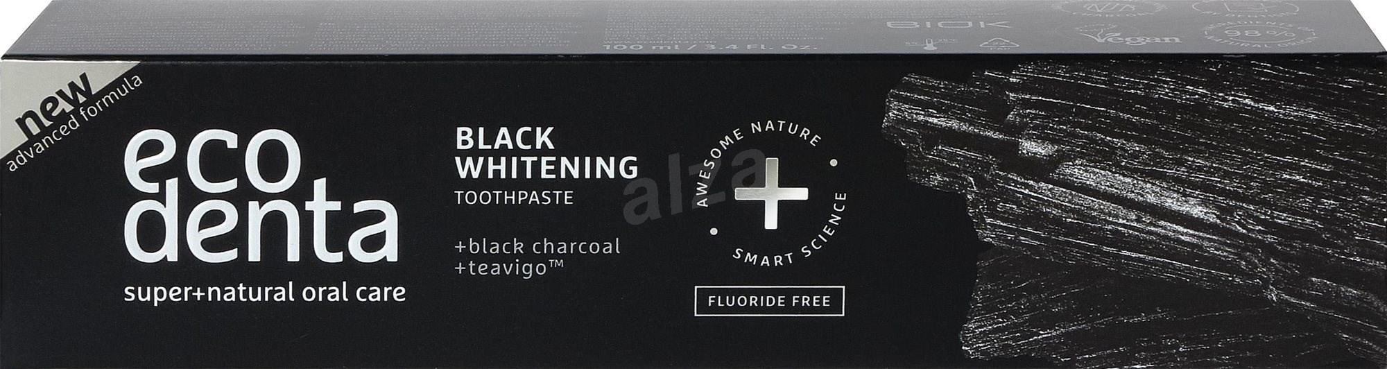 ECODENTA Extra Black whitening toothpaste with black charcoal and ...