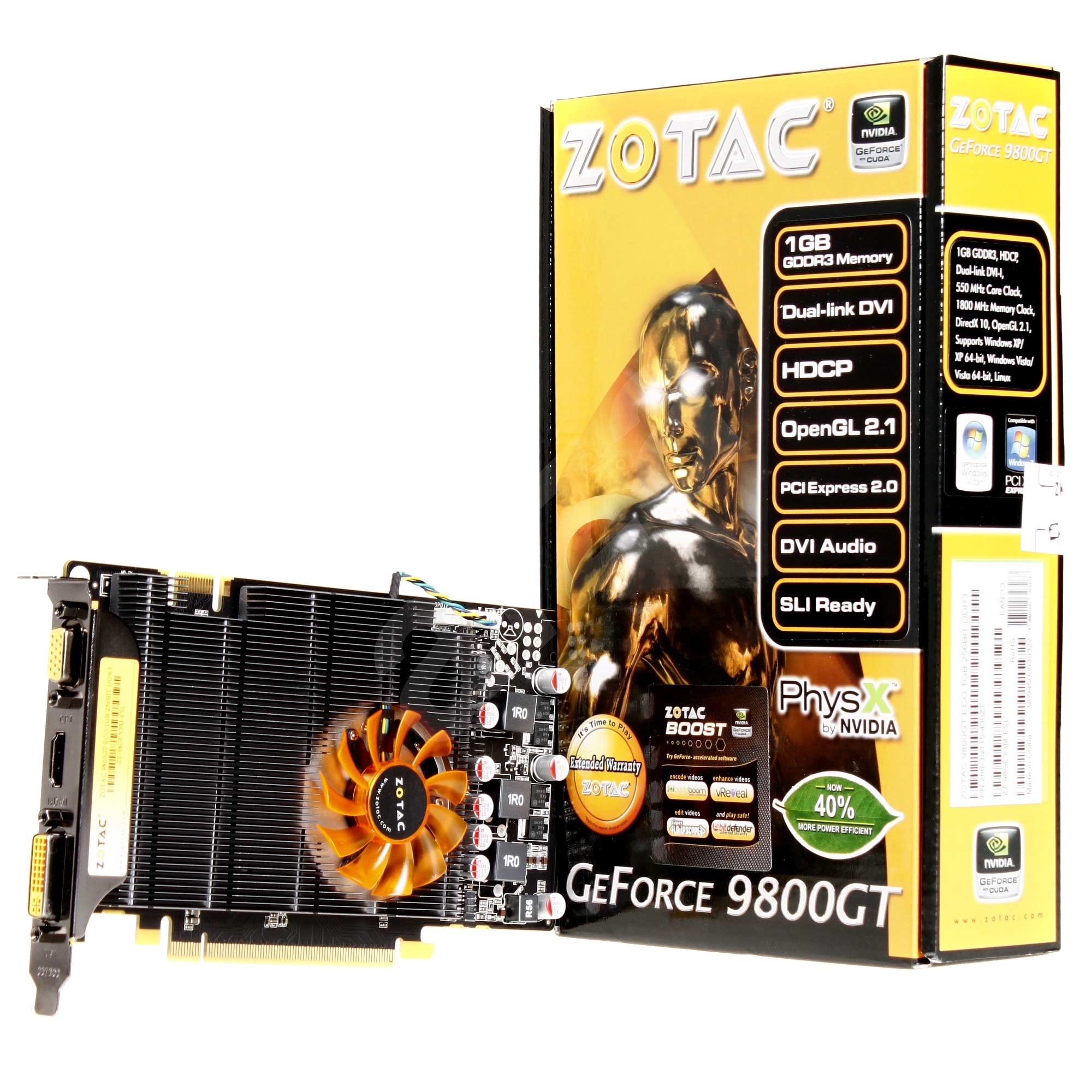 ZOTAC GeForce 9800GT 1GB DDR3 Eco Edition - Grafická karta | Alza.sk