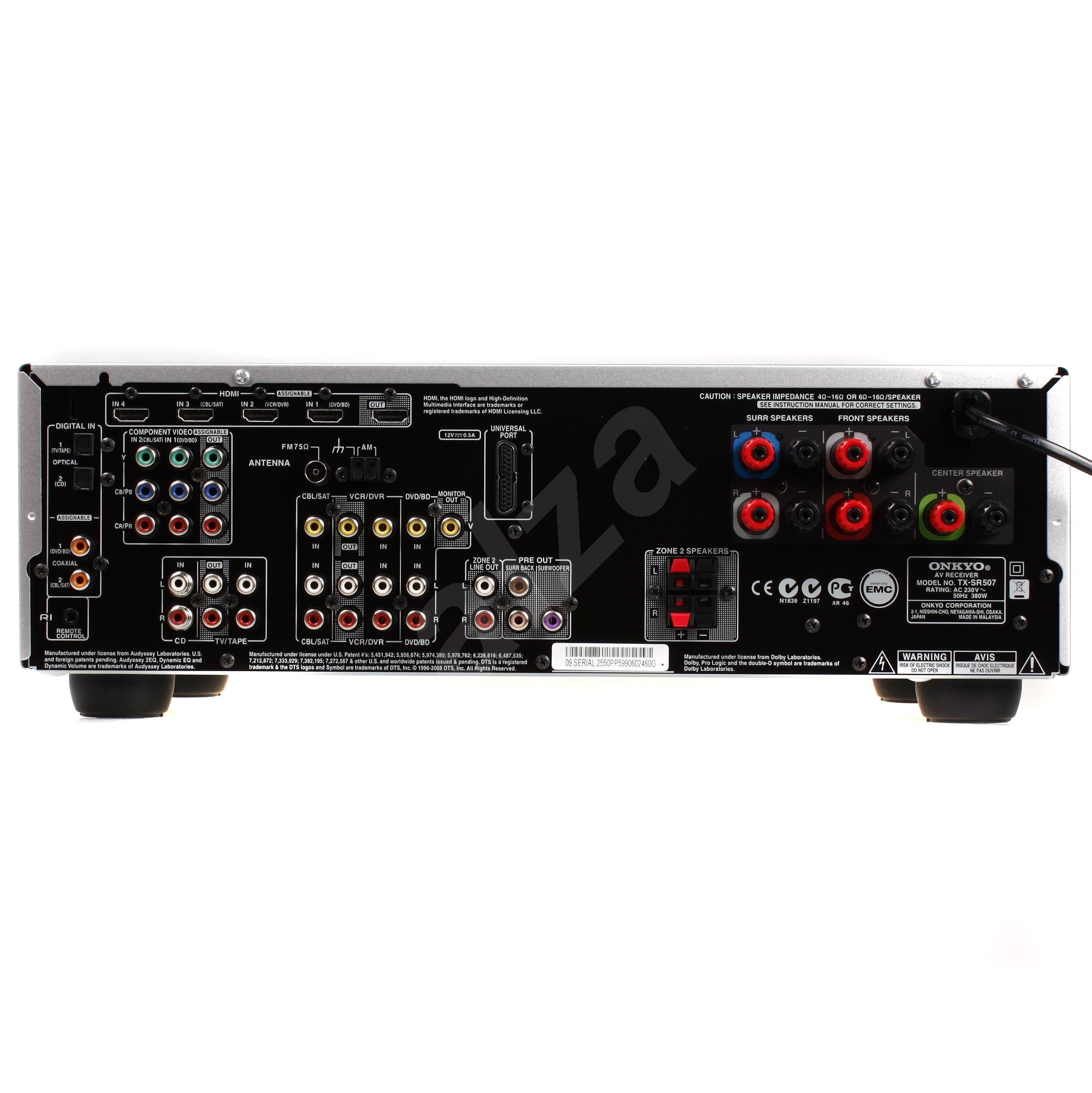 ONKYO TX-SR507 stříbrný - AV receiver | Alza.sk